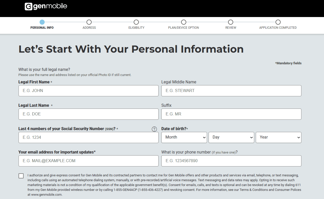 Gen Mobile Free Government Phone- How to get, ACP, Model